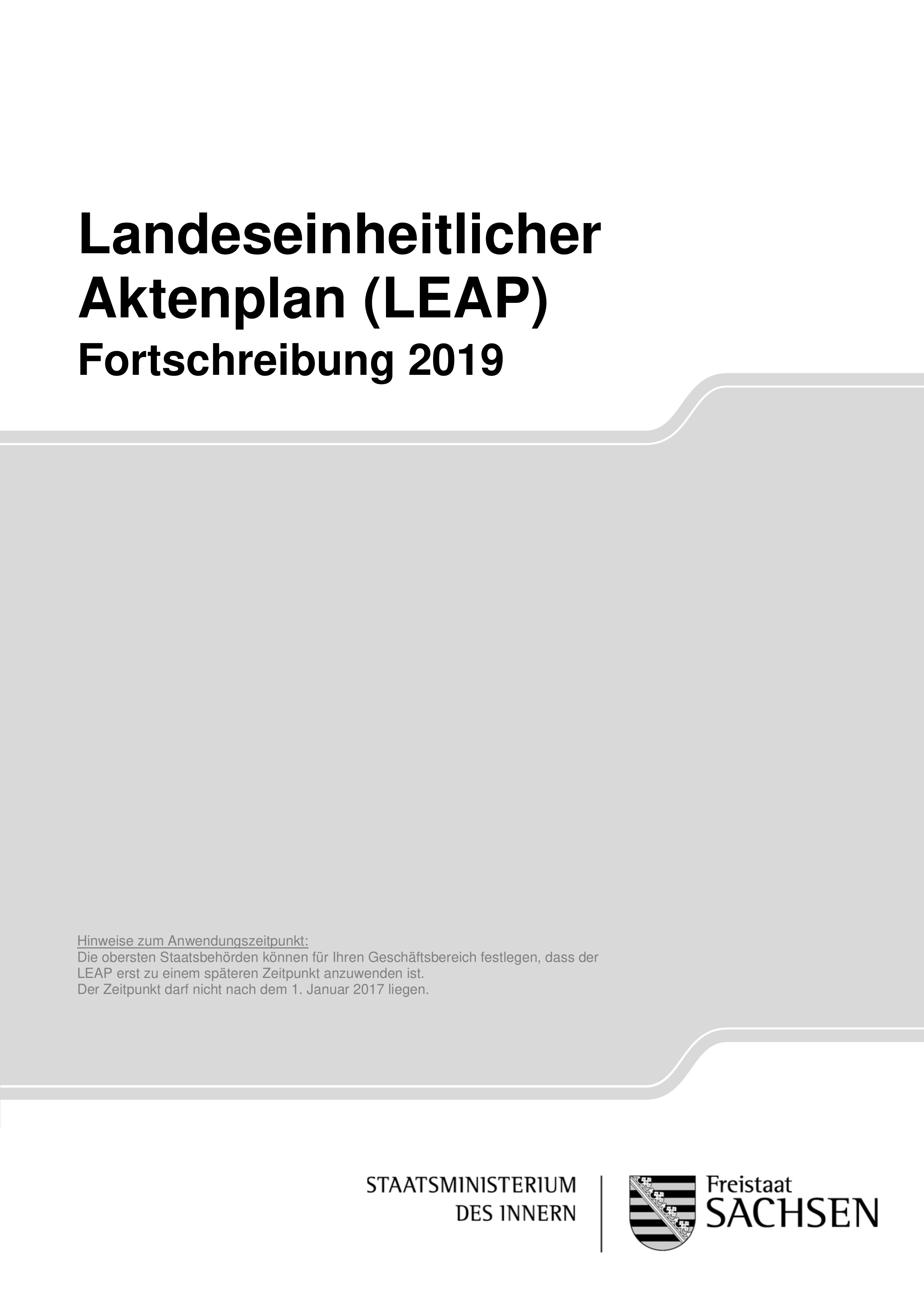 Landeseinheitlicher Aktenplan (LEAP) Sachsen - FragDenStaat