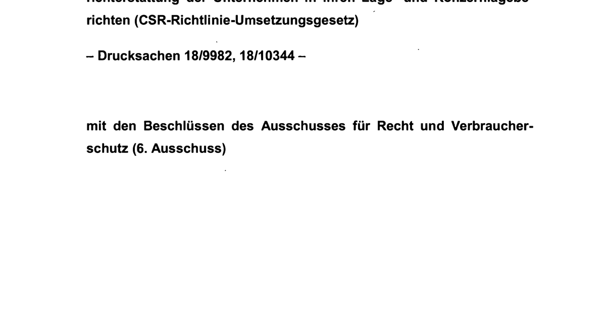 bmjv-csr-richtlinie-umsetzungsgesetz - FragDenStaat