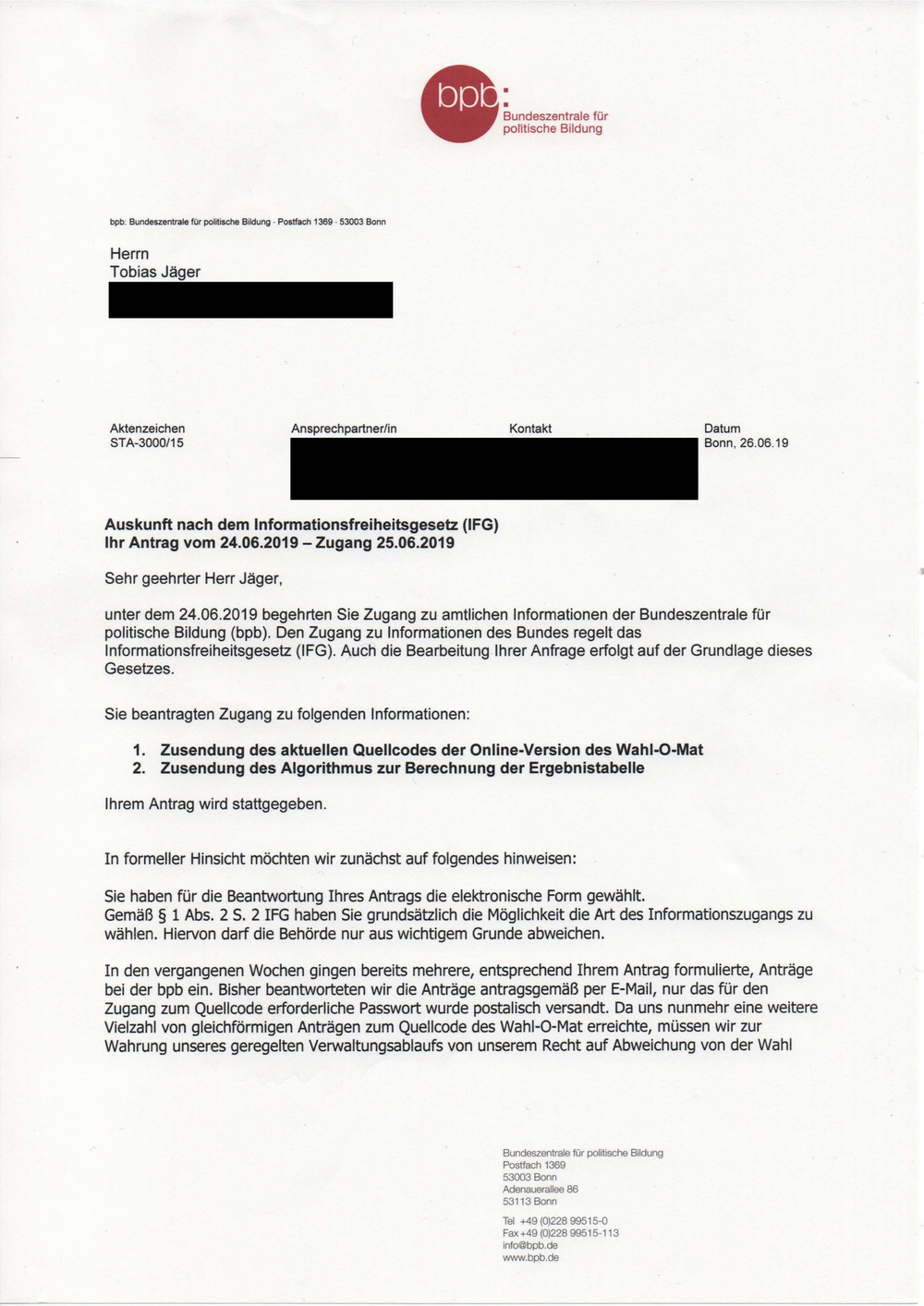 auskunft-nach-dem-informationsfreiheitsgesetz_geschwaerzt.pdf - FragDenStaat