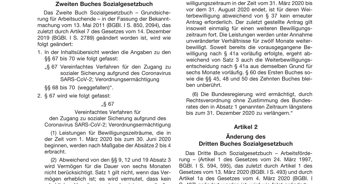 BGBl Teil I Nr. 14 Jahr 2020 - FragDenStaat