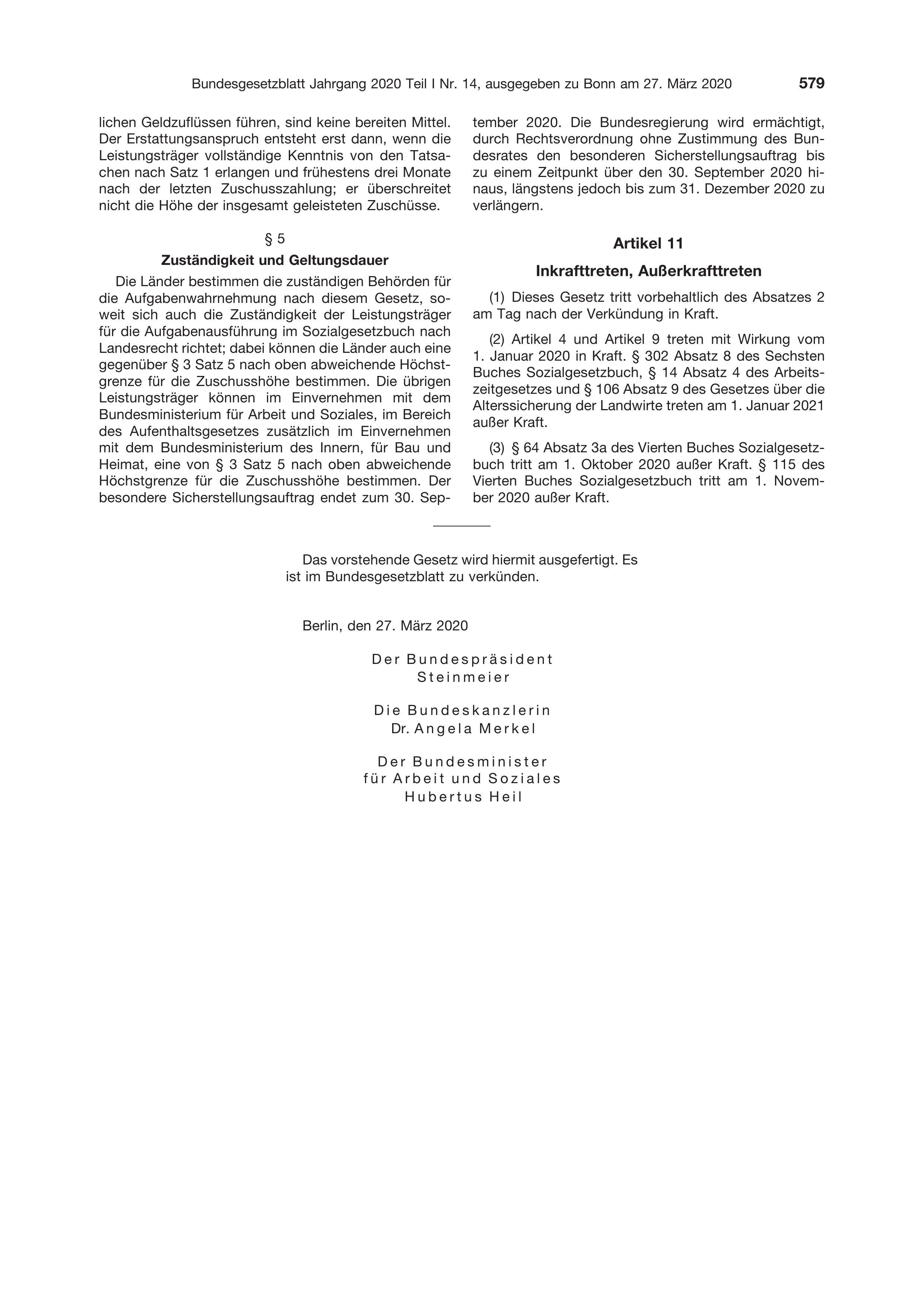 BGBl Teil I Nr. 14 Jahr 2020 - FragDenStaat