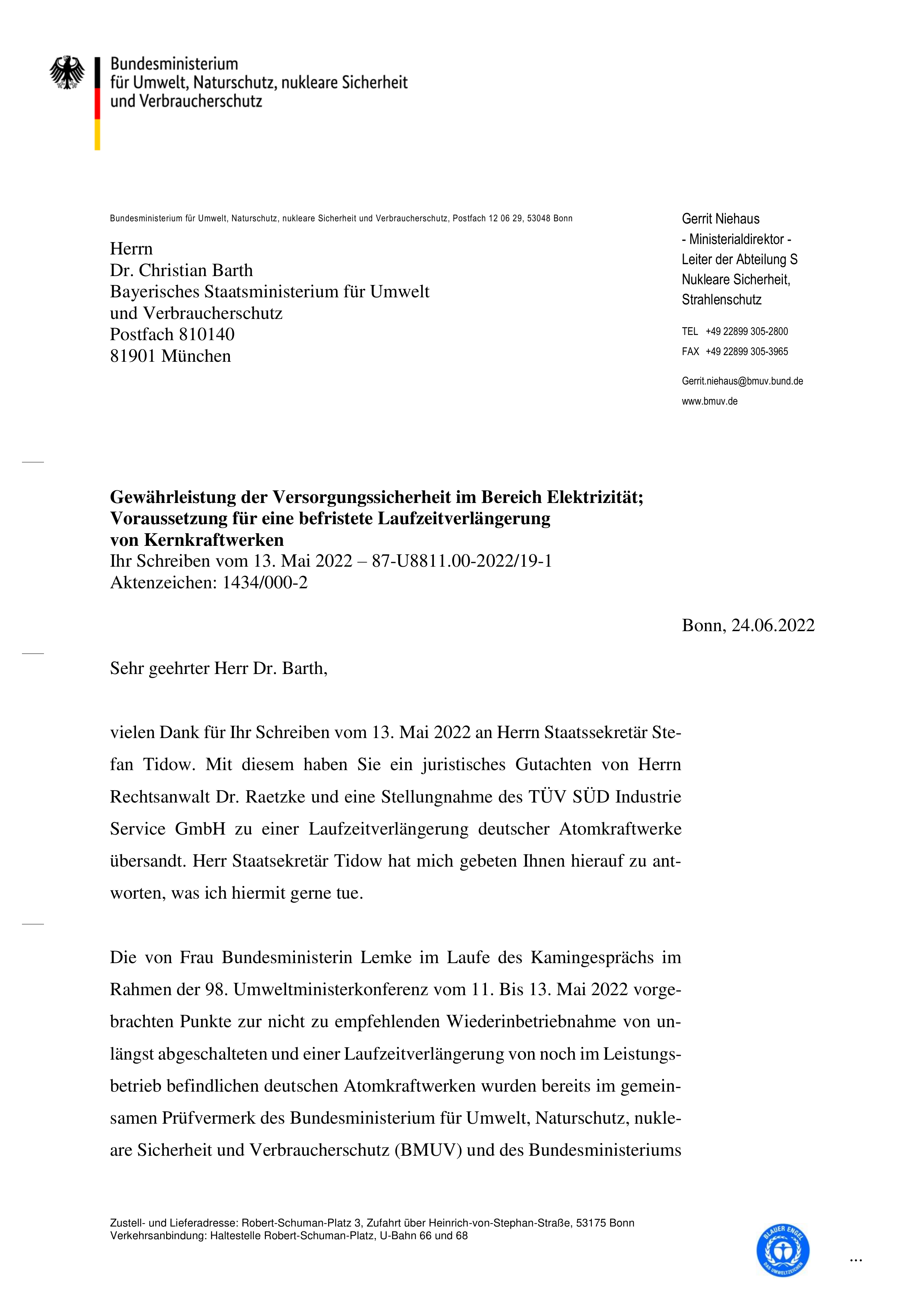 Briefkopf Leiter S - FragDenStaat