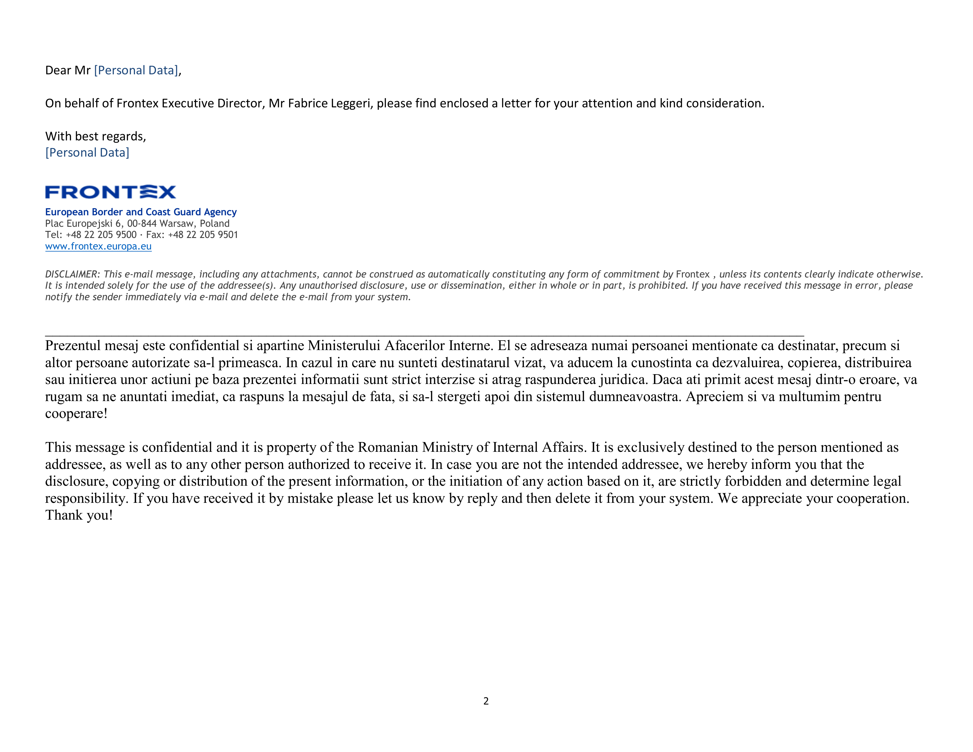 Microsoft Outlook - Memo Style - FragDenStaat